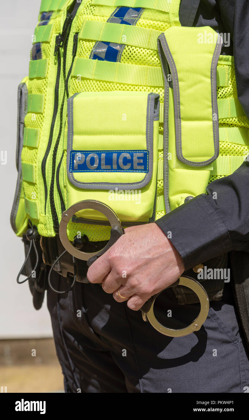 Police office with handcuffs Stock Photo - Alamy