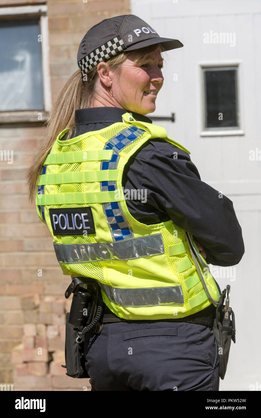 Ponytail policewoman hi-res stock photography and images - Alamy