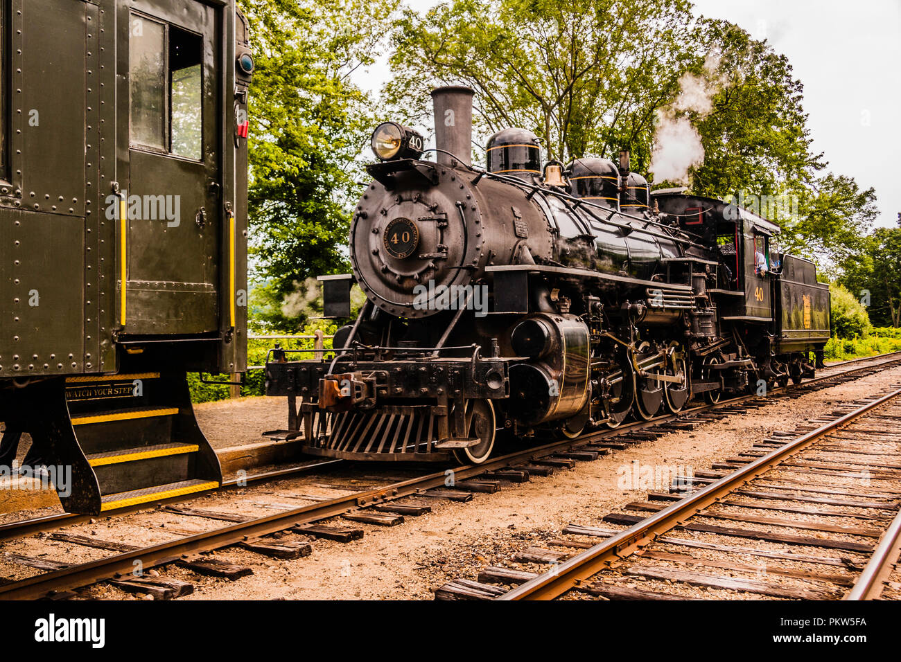 Steam Train Deep River, Connecticut, USA Stock Photo - Alamy