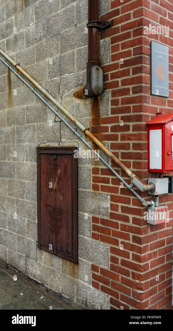 Corner on the alley Stock Photo - Alamy