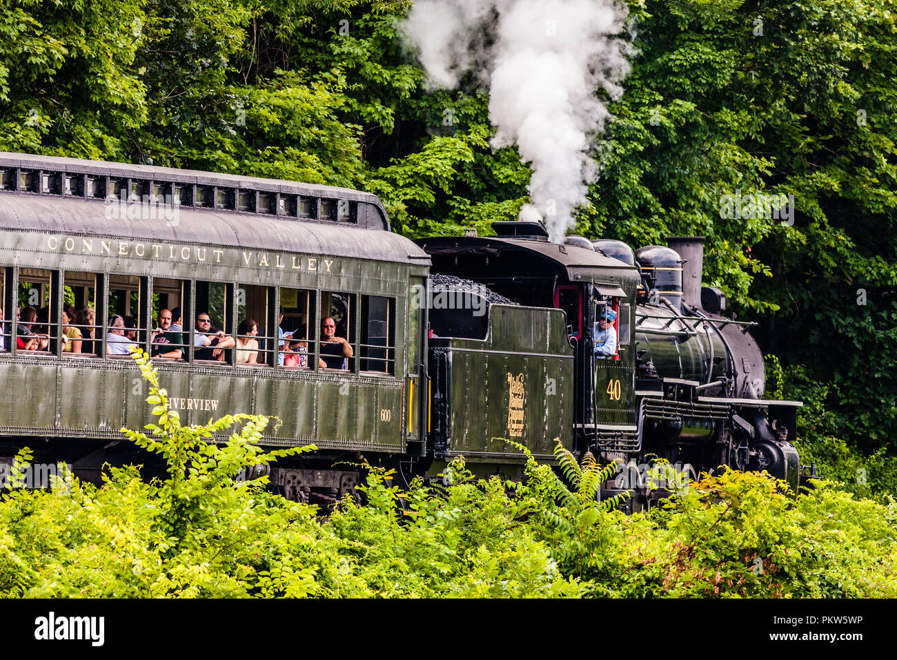 Steam Train Deep River, Connecticut, USA Stock Photo - Alamy