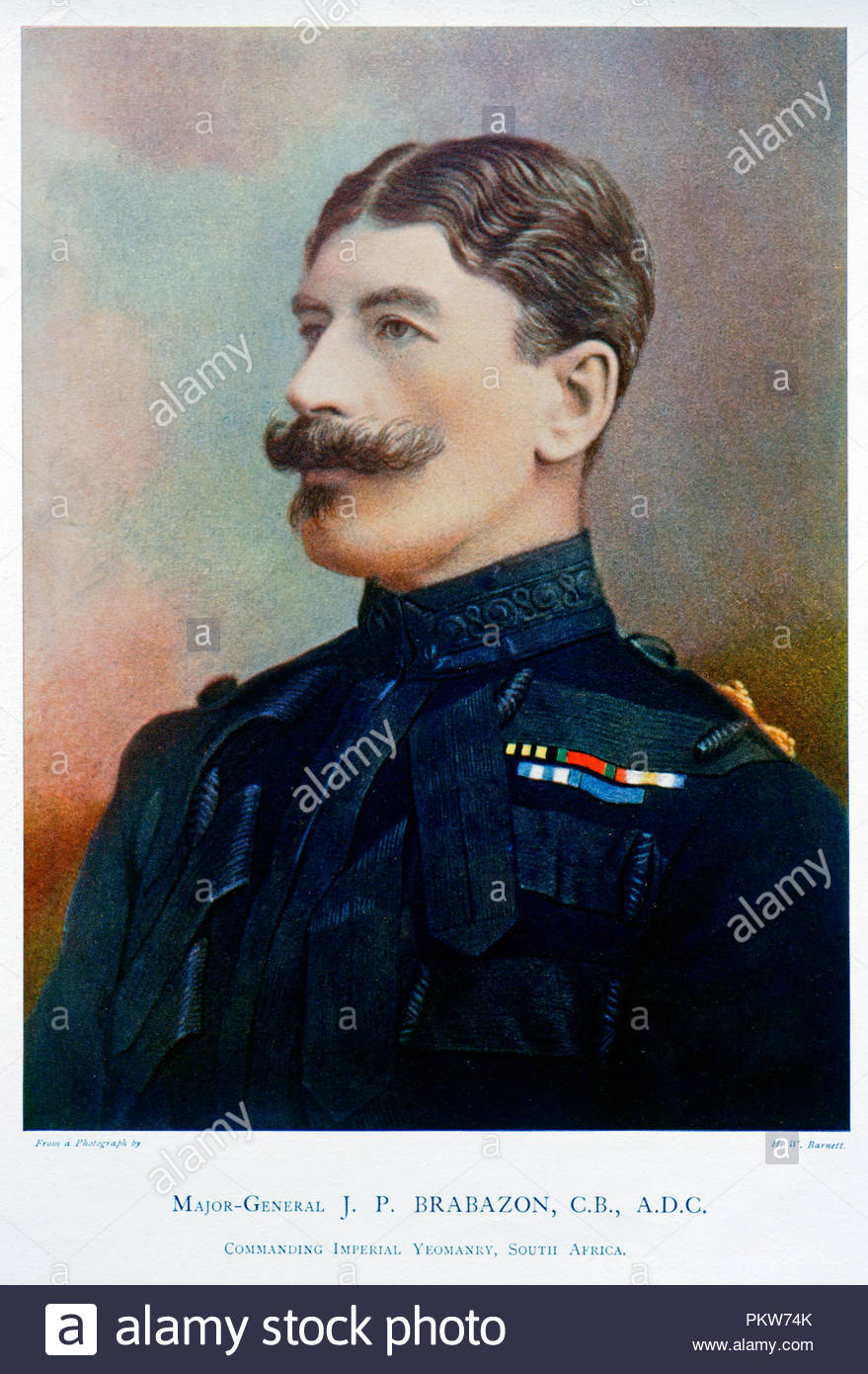 Major-General John Palmer Brabazon,1843 - 1922, was a British soldier ...