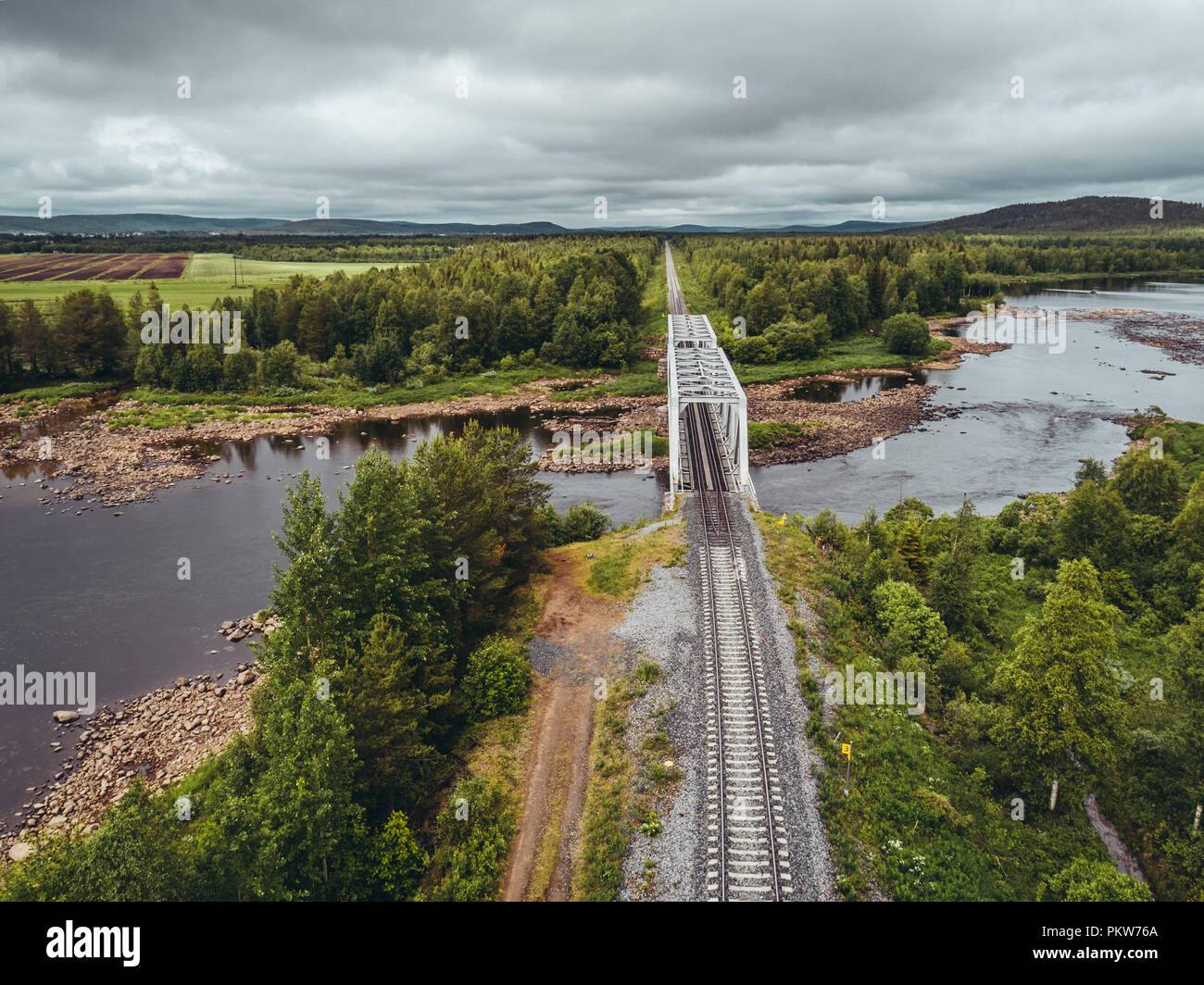 Lapland forest finland railway hi-res stock photography and images - Alamy