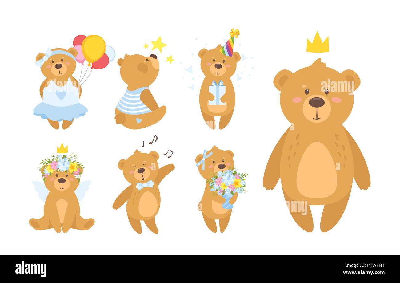 cartoon cute teddy bear Stock Vector Image & Art - Alamy
