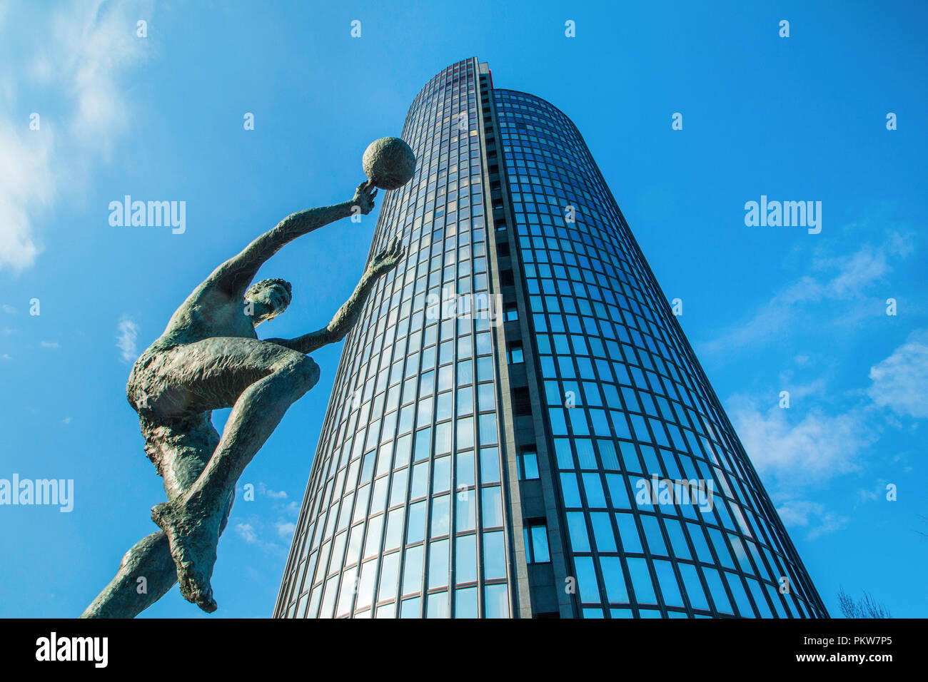 Zagreb, Croatia, monument of famous Croatian basketball player Drazen ...