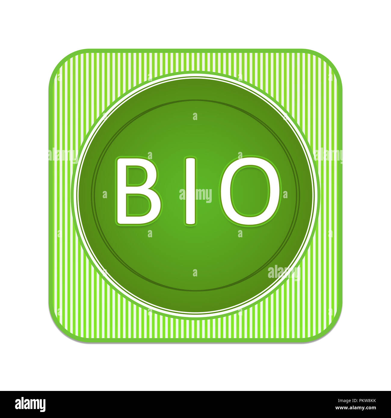 Illustration of a bio label on a white background Stock Photo - Alamy