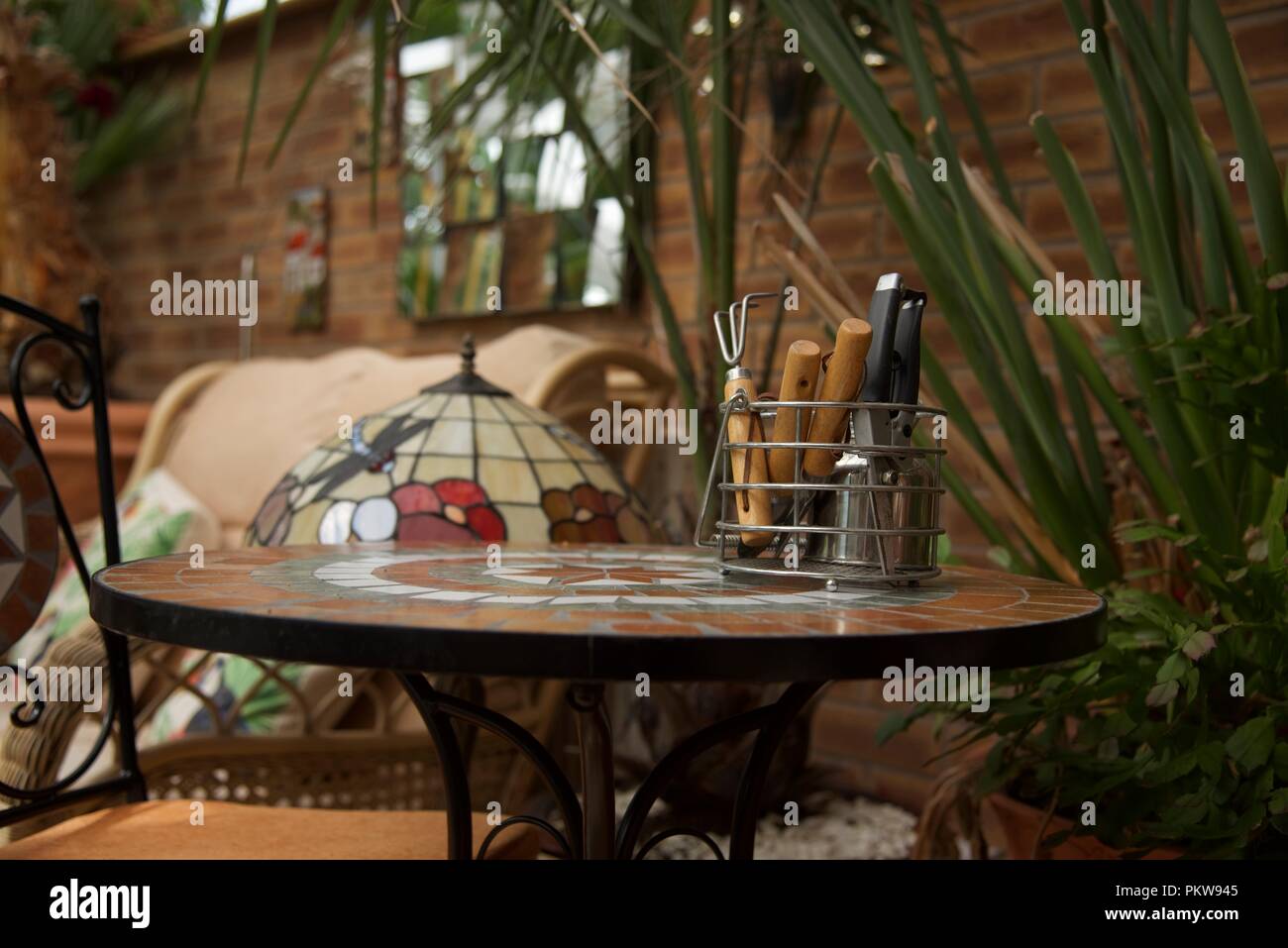 Inside Outside Garden Stock Photo - Alamy