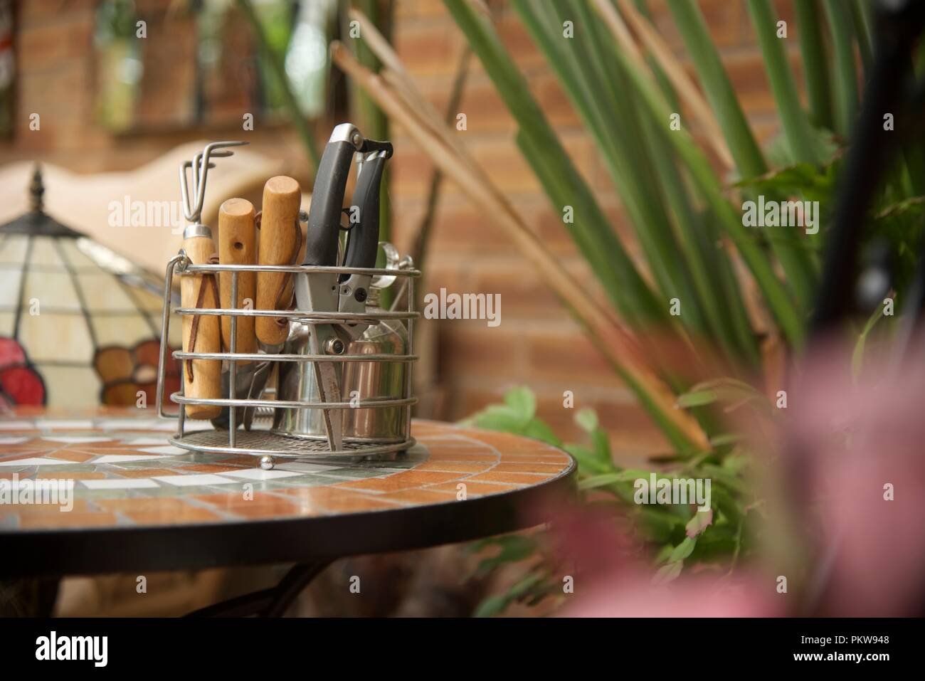 Inside Outside Garden Stock Photo - Alamy