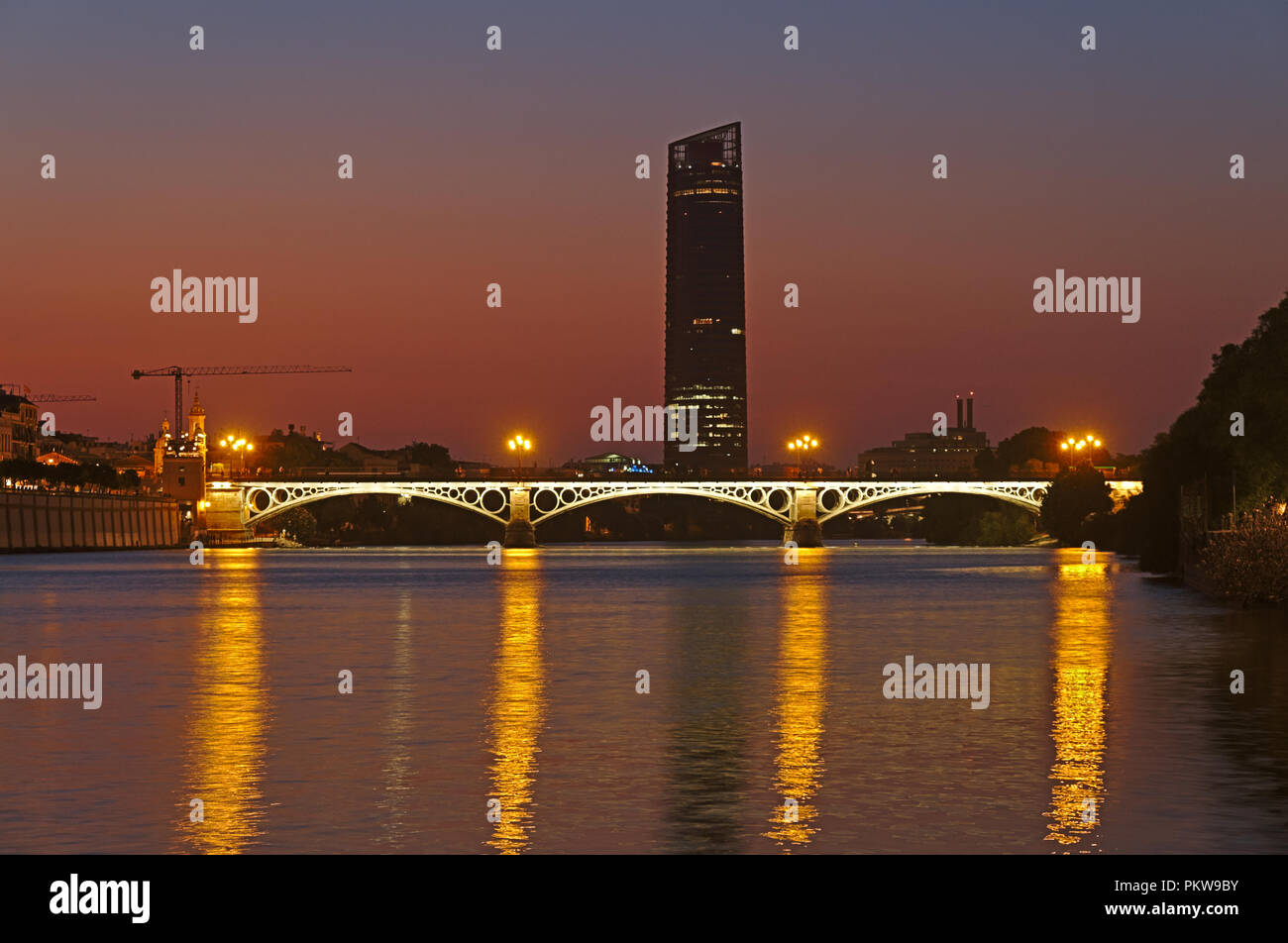 Seville Tower - Torre de Sevilla. Andalusia, Spain Stock Photo - Alamy