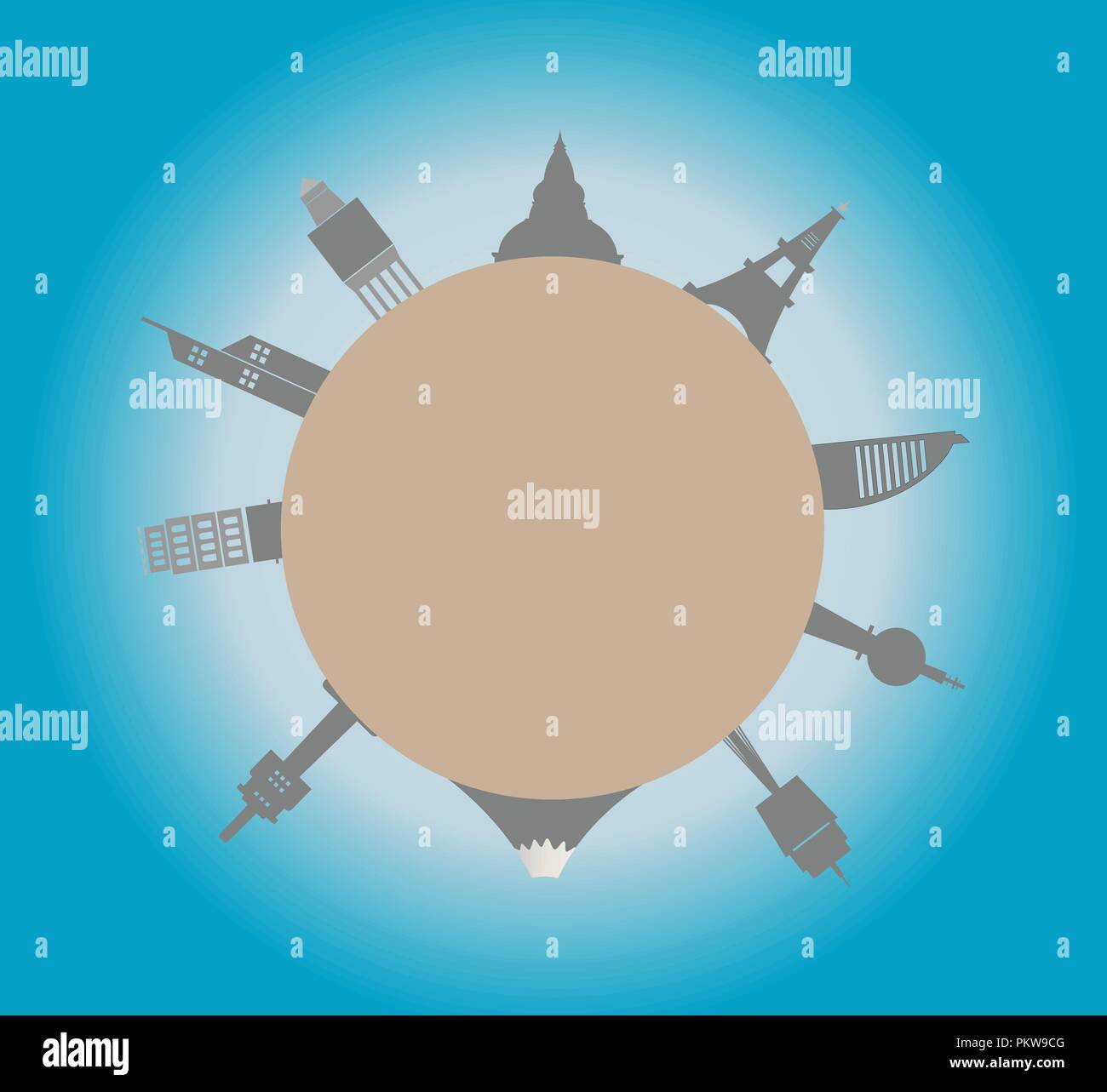 International City Skyline Silhouette vector and illustration Stock ...