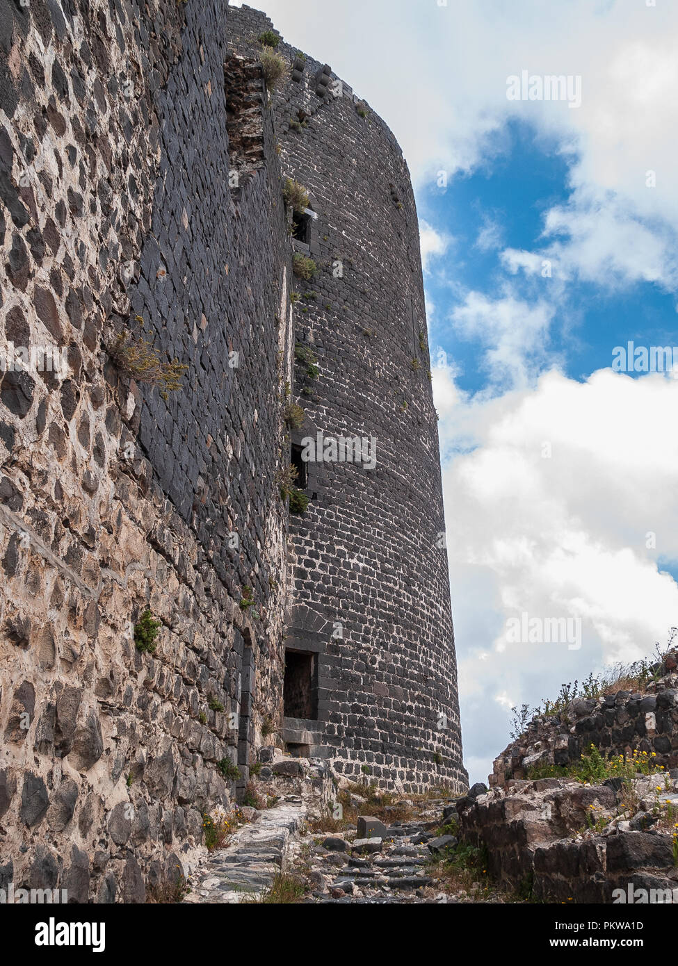 Margat (Qalaat al-Marqab — Castle of the Watchtower), is a castle on a ...
