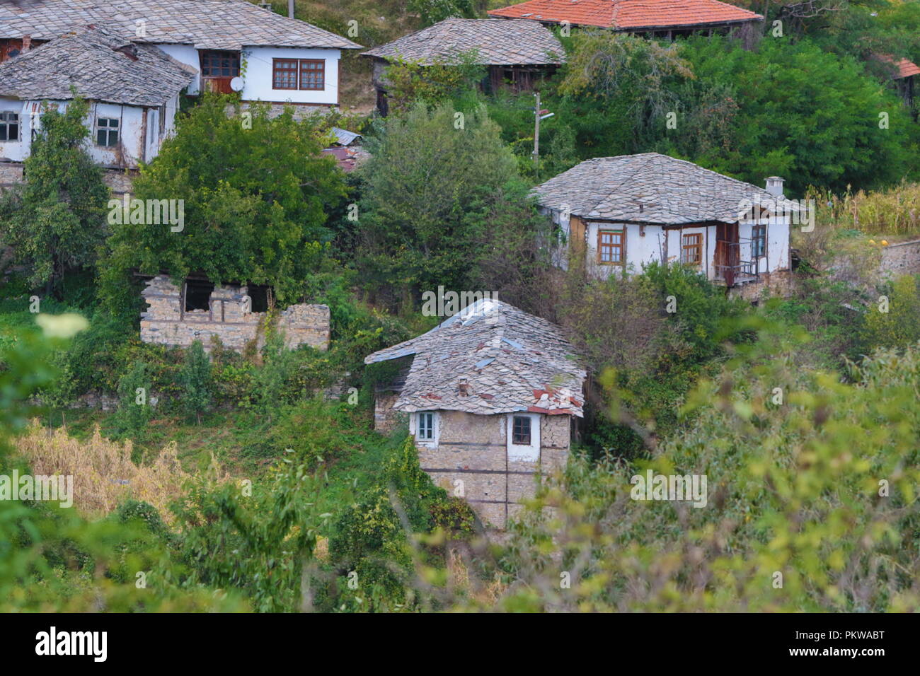 Old houses in the historical cultural reserve village of Dolen ...