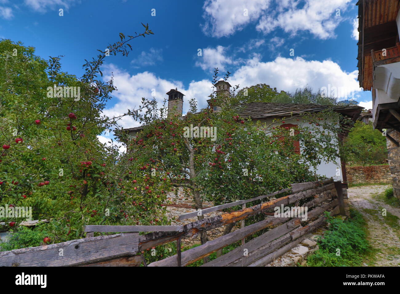 Old houses in the historical cultural reserve village of Dolen ...