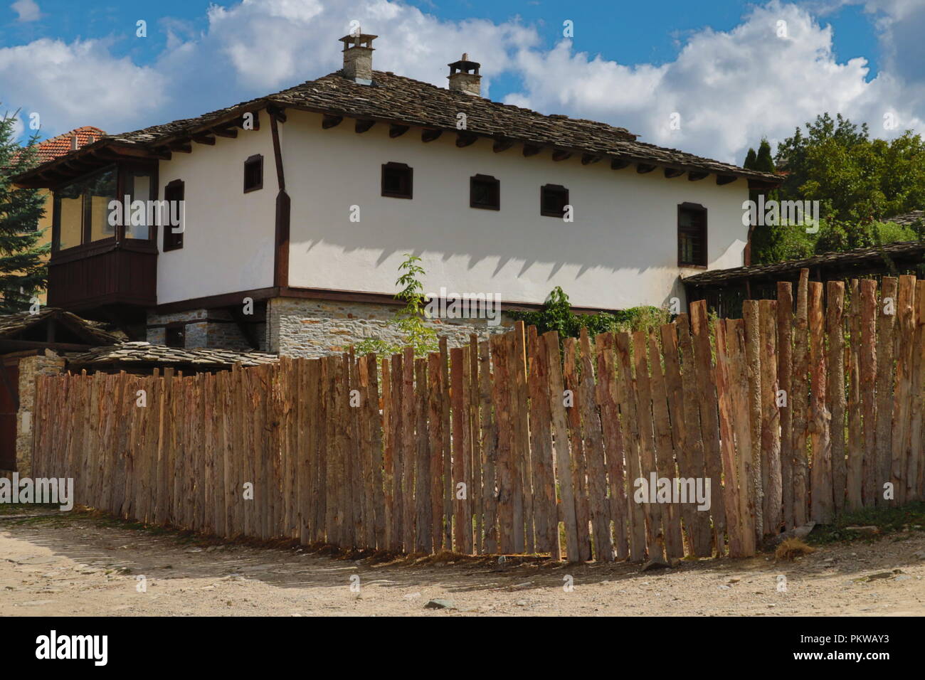 Old houses in the historical cultural reserve village of Dolen ...