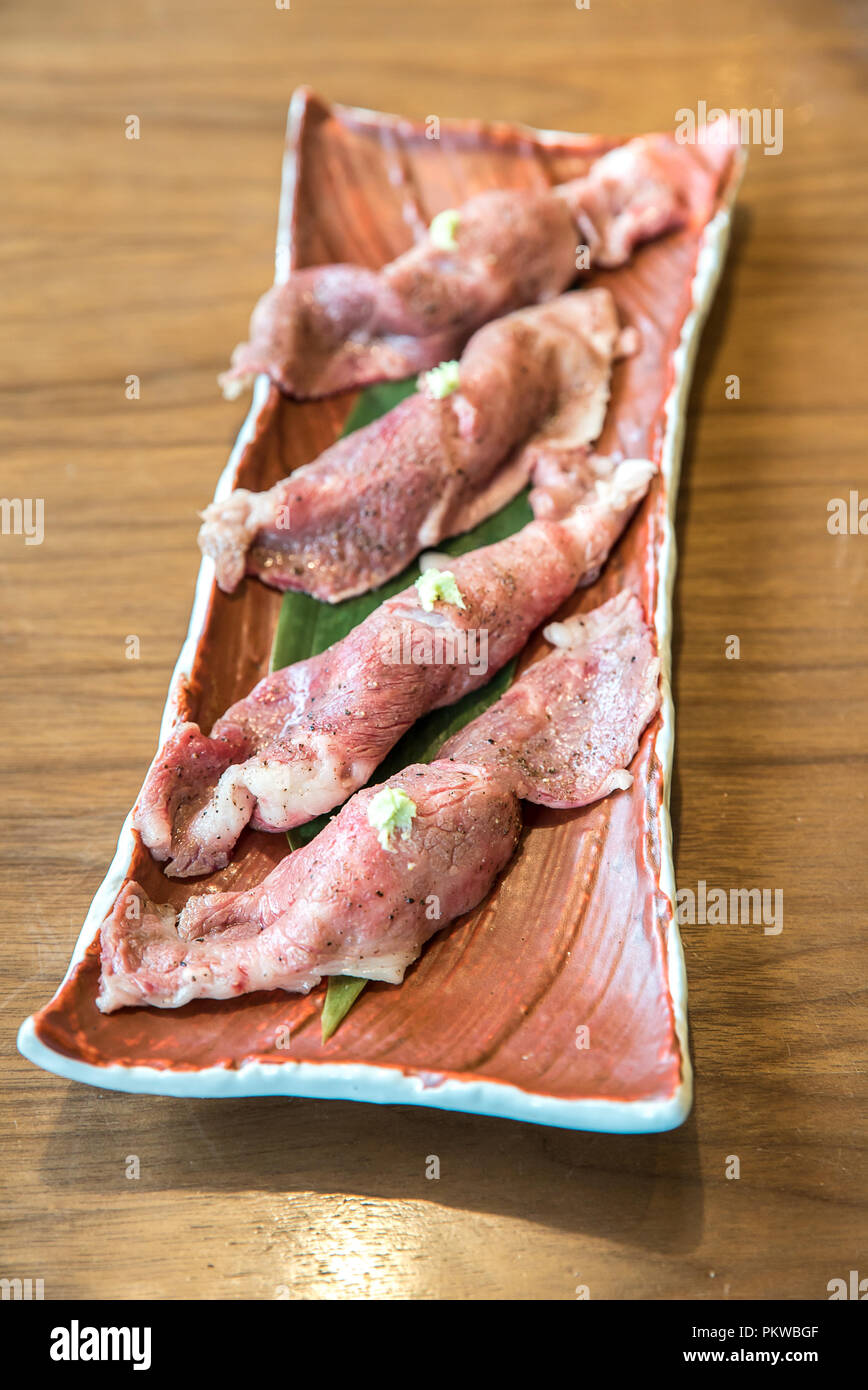 Hida beef sushi hi-res stock photography and images - Alamy