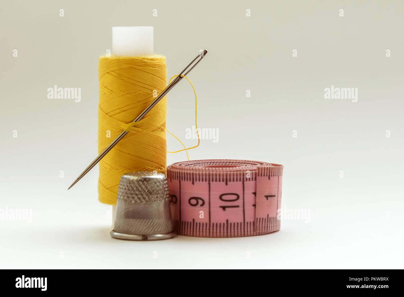 composition of seamstress, tailor, thread for sewing and for knitting ...