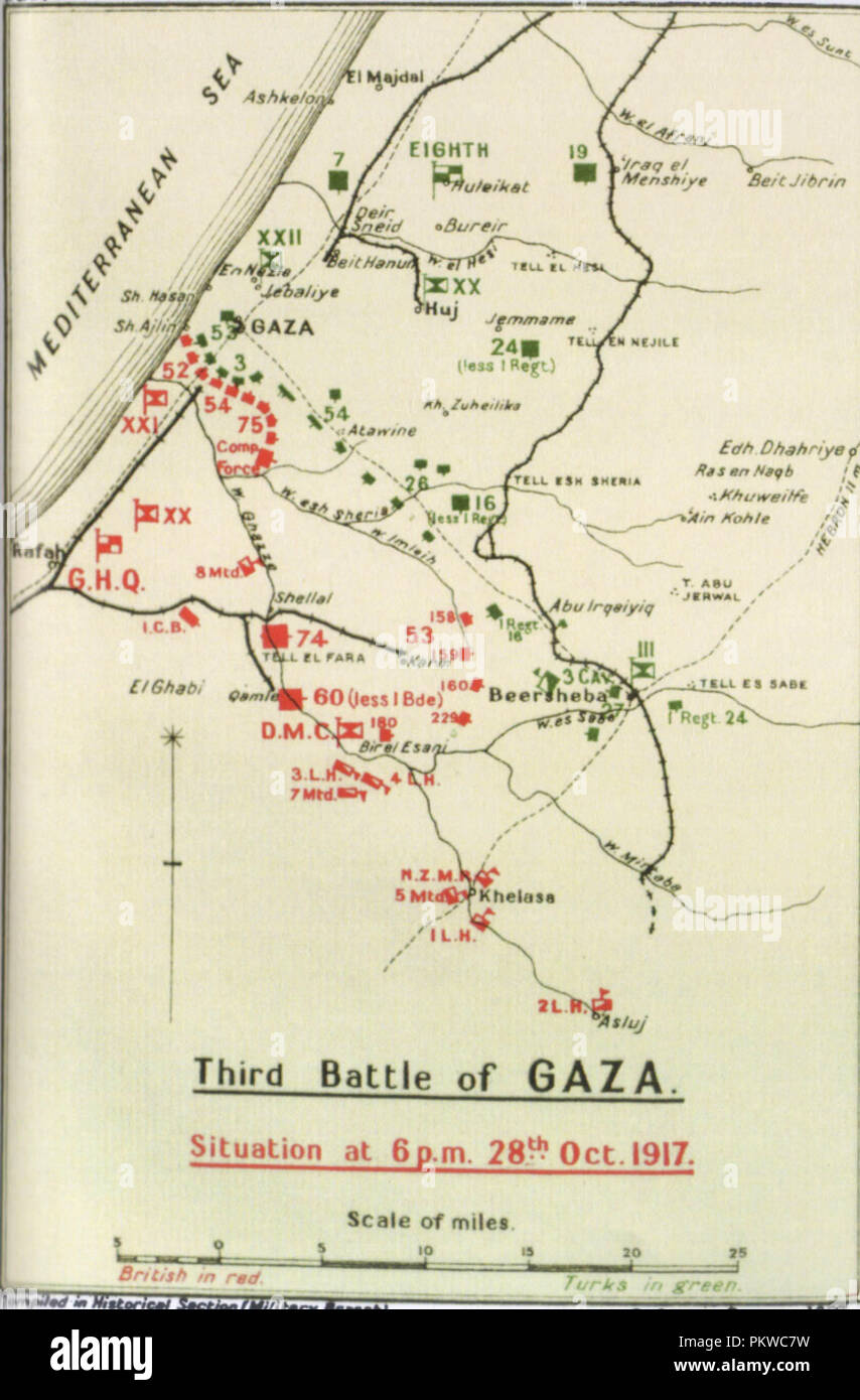 Gaza 1917 hi-res stock photography and images - Alamy