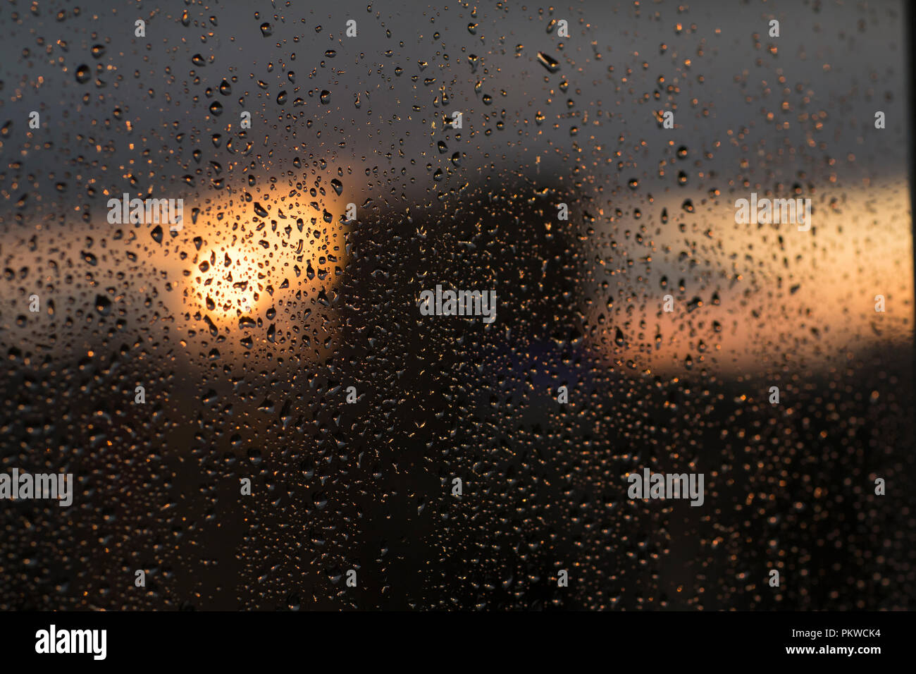 Window view houses on rainy hi-res stock photography and images - Alamy