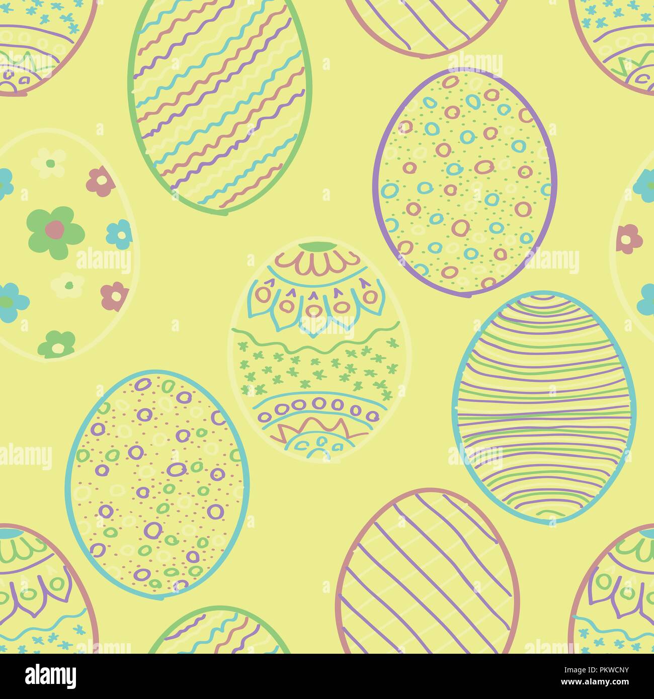 Seamless easter egg pattern Stock Vector Images - Alamy