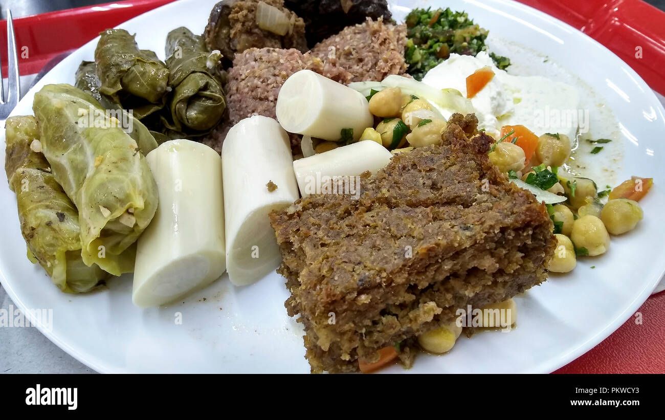 Arab food. Delicious Arabian food on the plate Stock Photo - Alamy