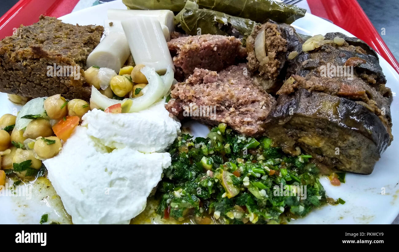 Arab food. Delicious Arabian food on the plate Stock Photo - Alamy