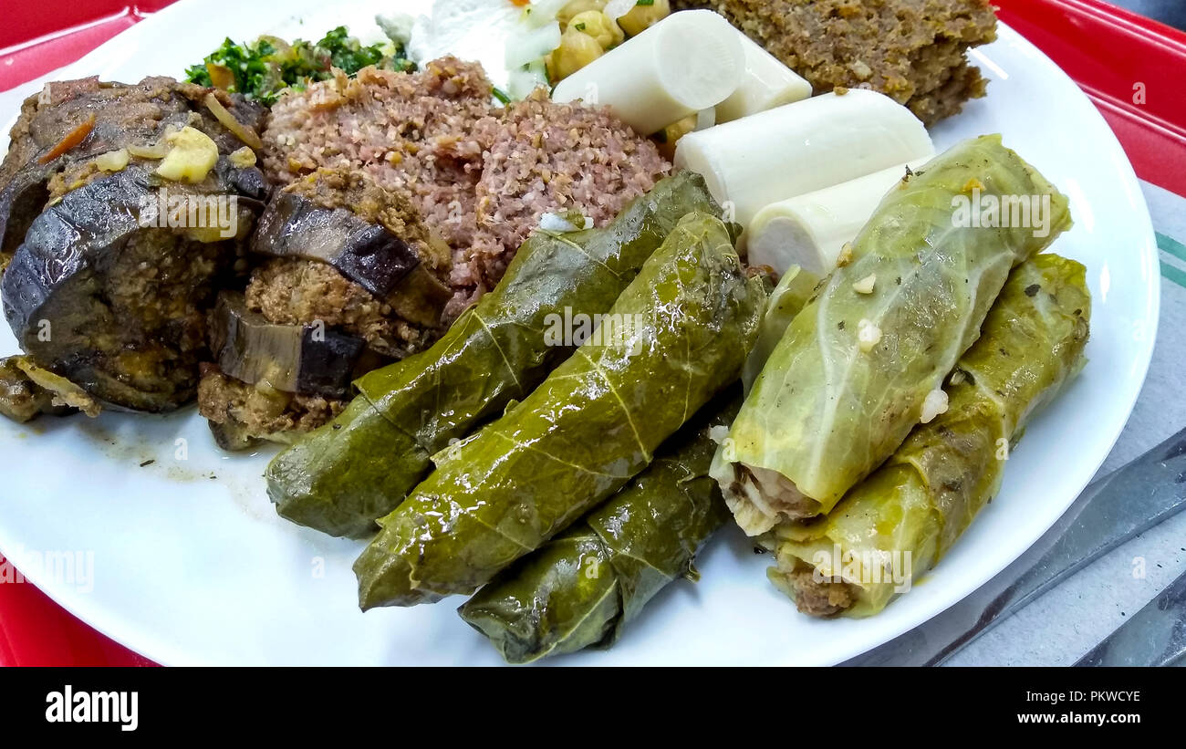 Arab food. Delicious Arabian food on the plate Stock Photo - Alamy