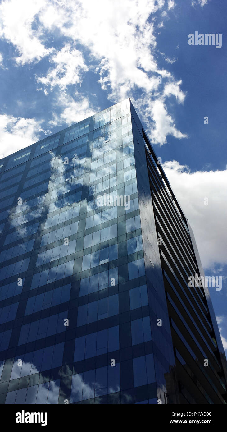 Blue glass building Stock Photo - Alamy