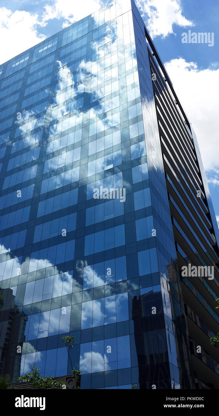 Blue glass building Stock Photo - Alamy