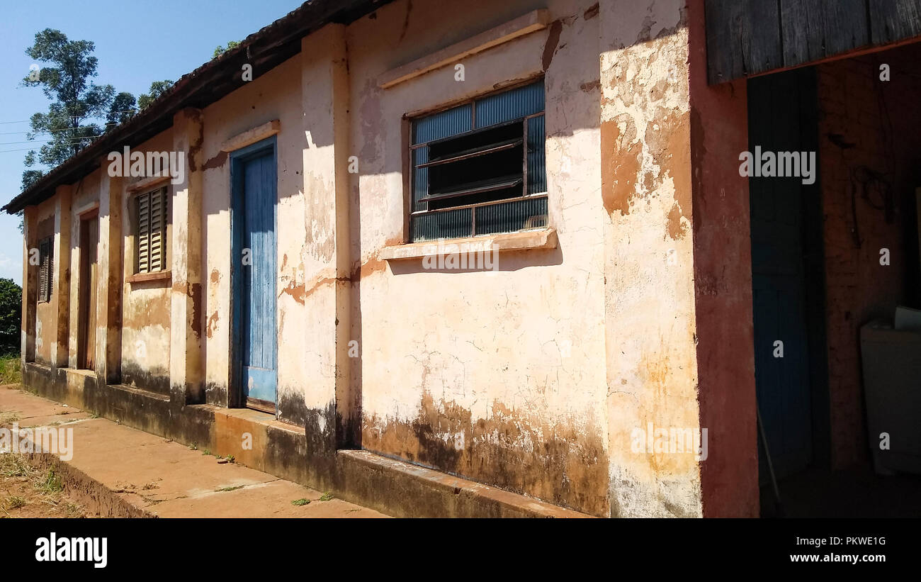 Simple and traditional house. House made of brick Stock Photo - Alamy