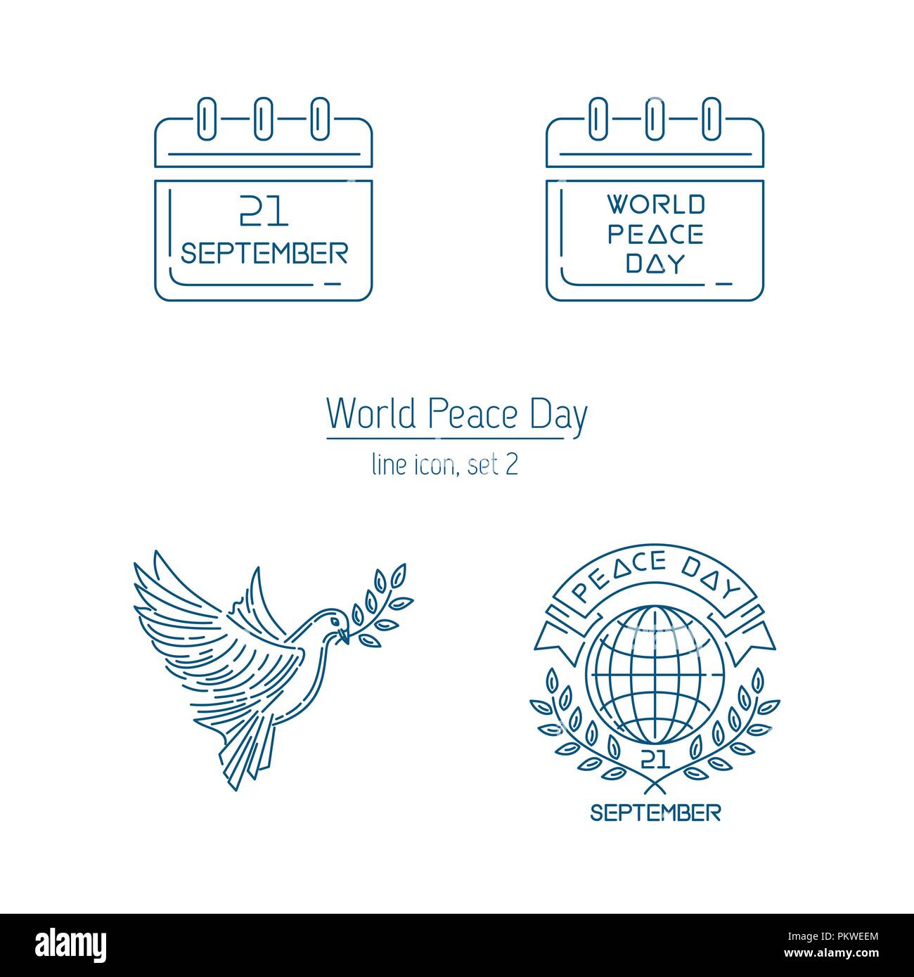International day of peace logo Stock Vector Images - Alamy