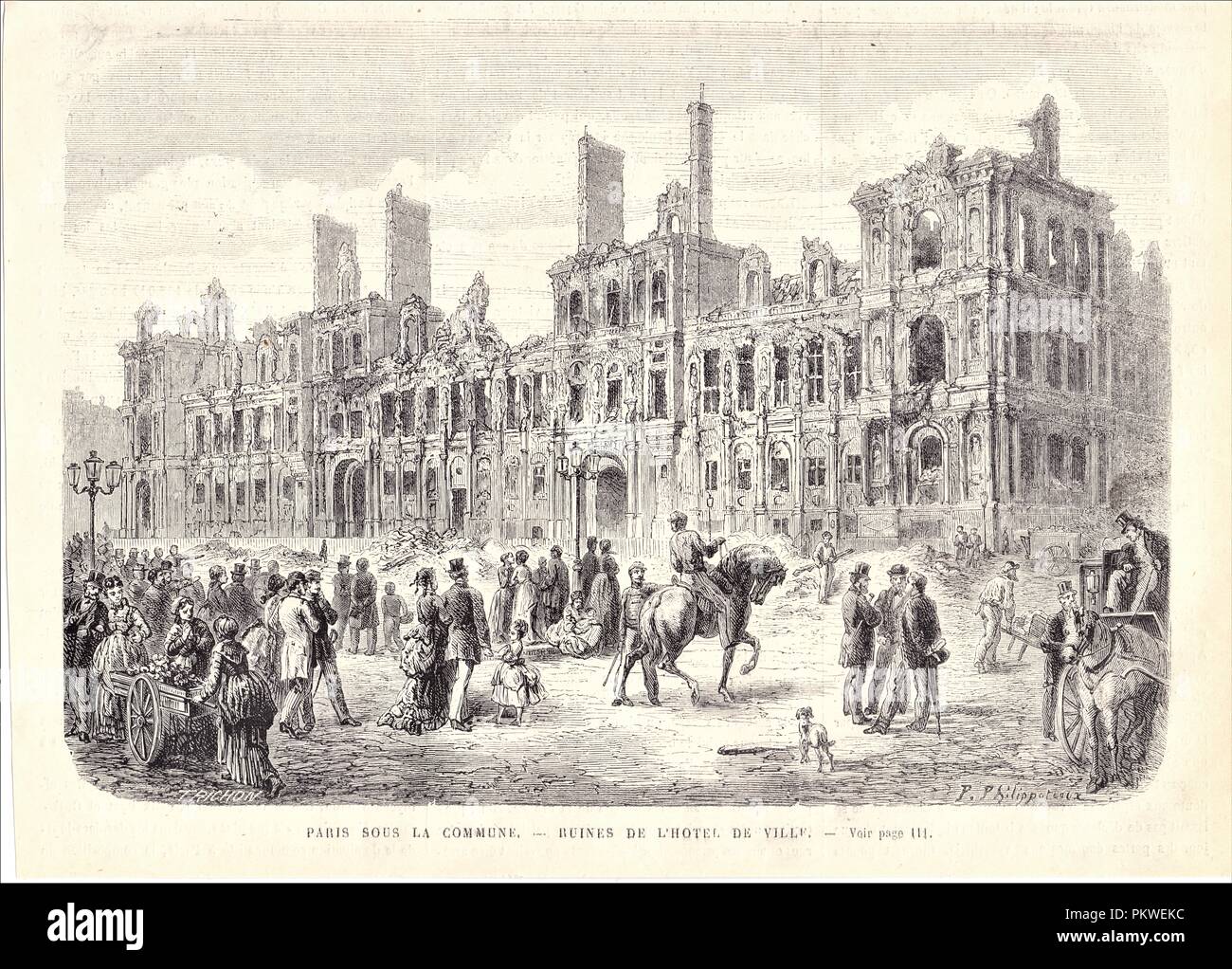Gravure ancienne de paris hi-res stock photography and images - Alamy