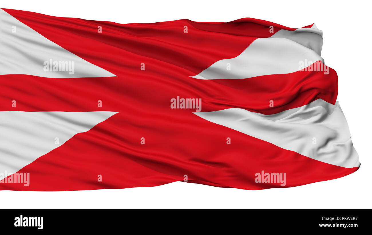 Turkish Land Forces Command Flag, Isolated On White Background, 3D ...