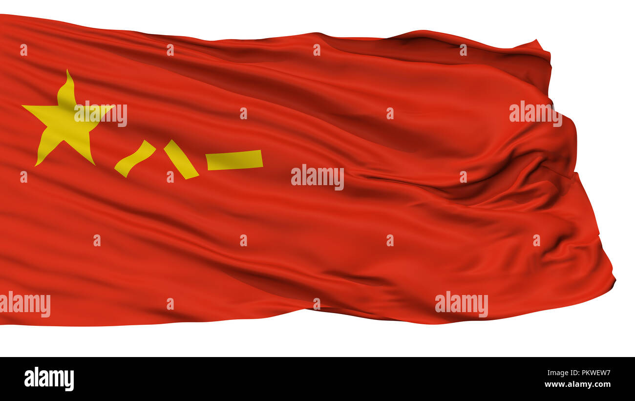 Peoples Liberation Army Peoples Republic Of China Flag, Isolated On ...