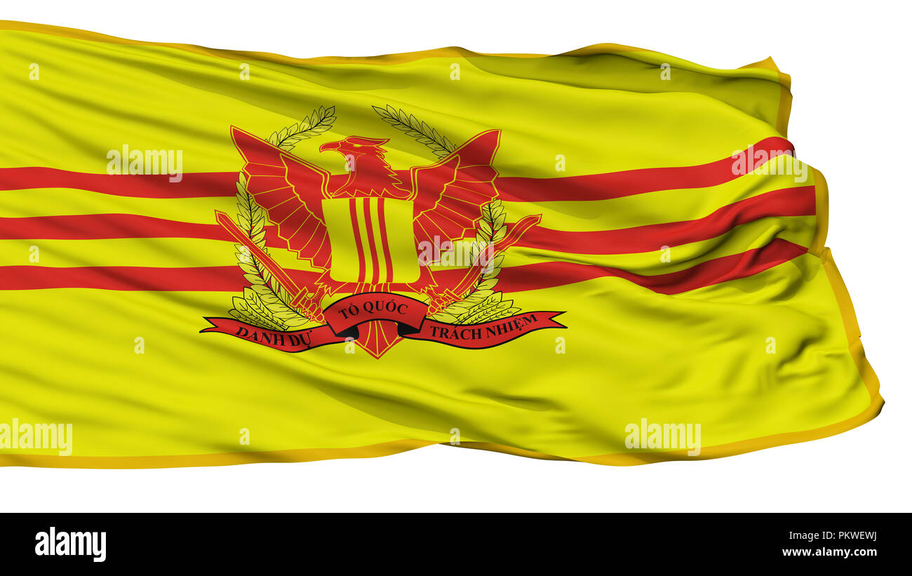 Republic Of Vietnam Military Forces Flag, Isolated On White Background ...
