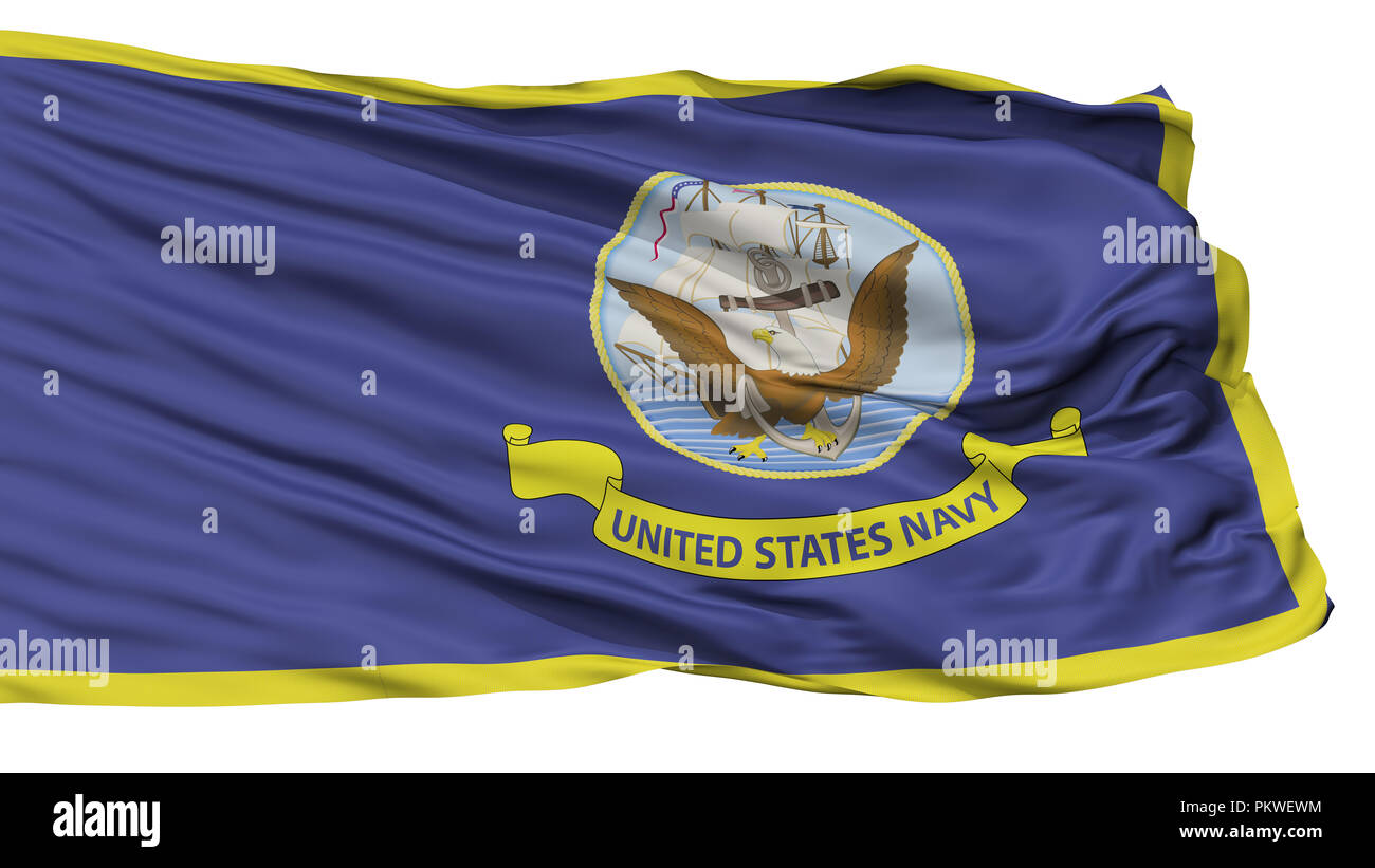 United States Navy Official Specifications Flag, Isolated On White ...