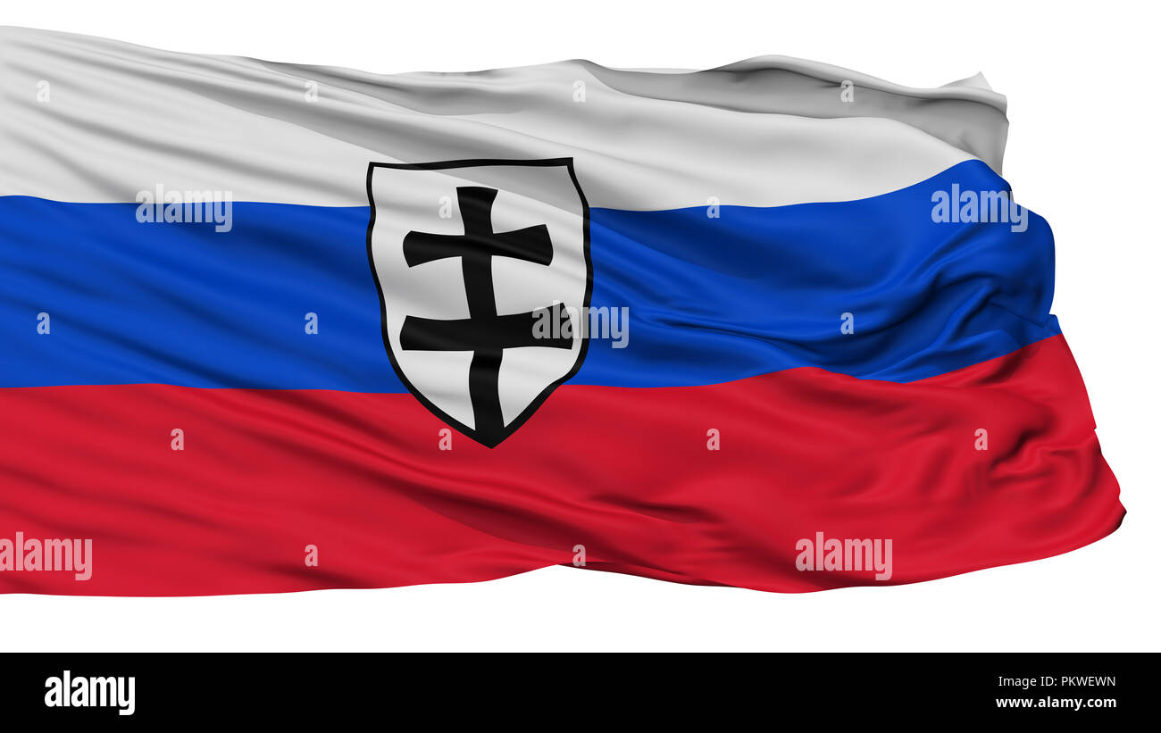 War Ensign Of The First Slovak Republic Flag, Isolated On White ...