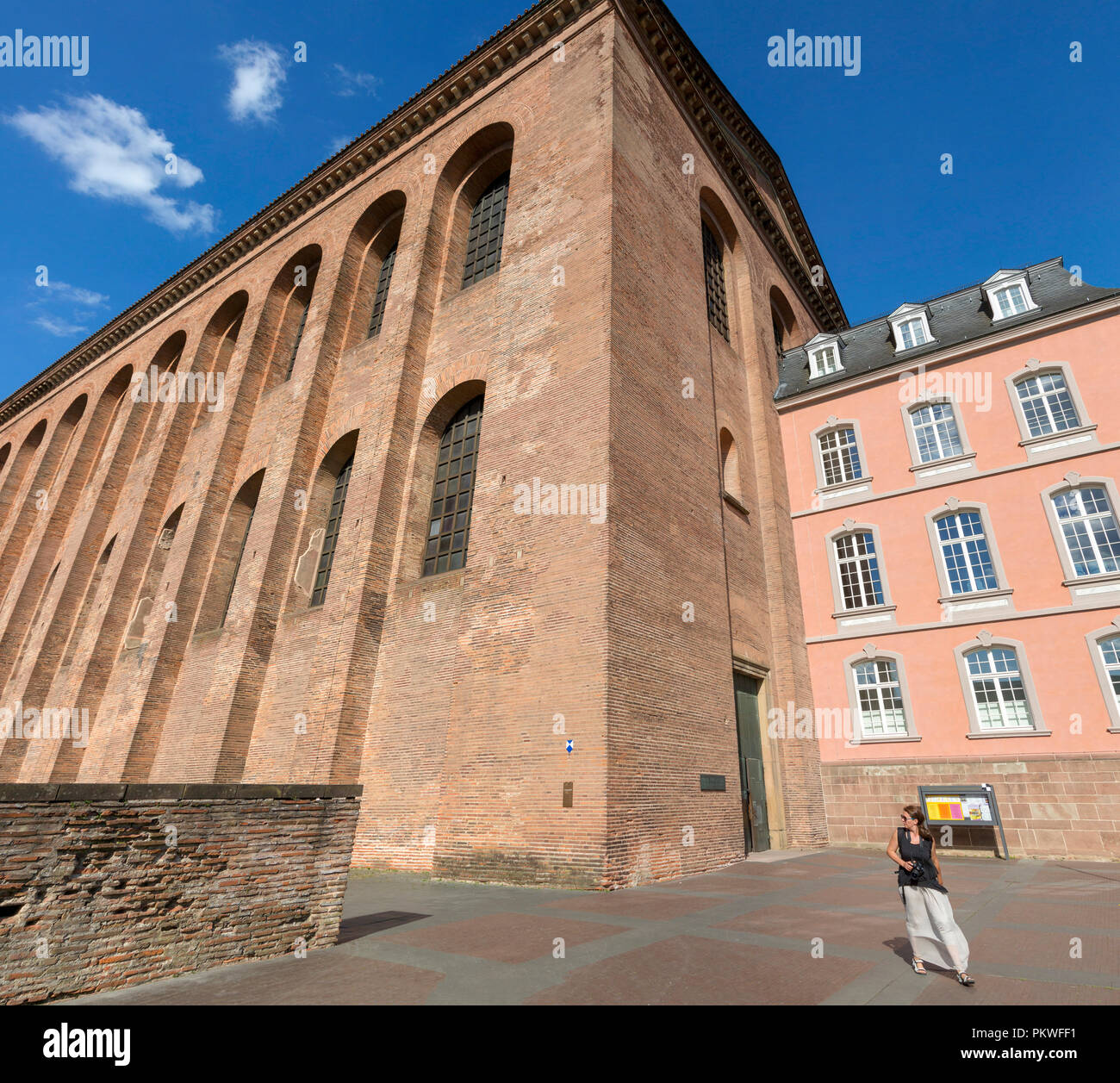 Trier, Germany - July 06, 2018: The Basilica of the Roman Emperor ...