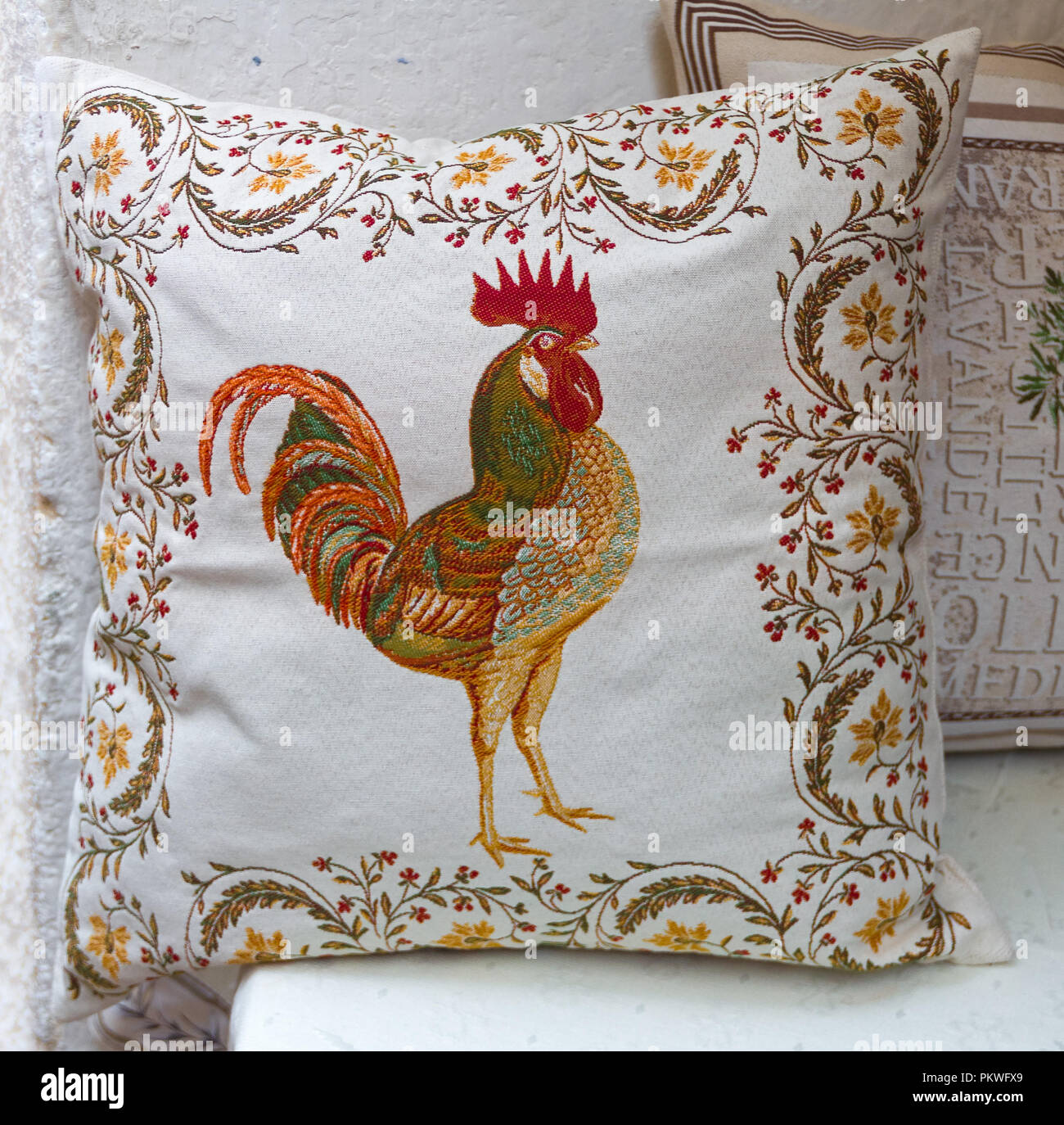 Colorful natural handmade French soap at a market in a medieval city ...