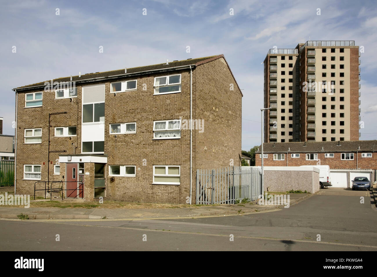 East Marsh high rise council flats, Grimsby, UK Stock Photo - Alamy