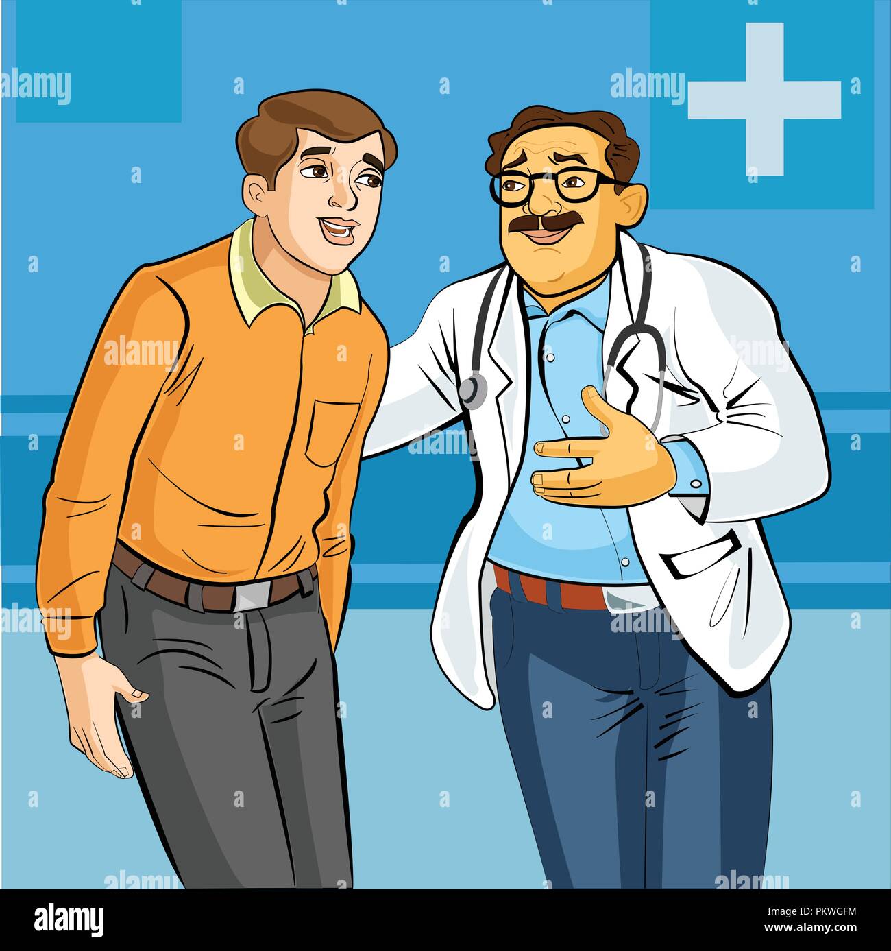 Animated Doctor Talking To Patient