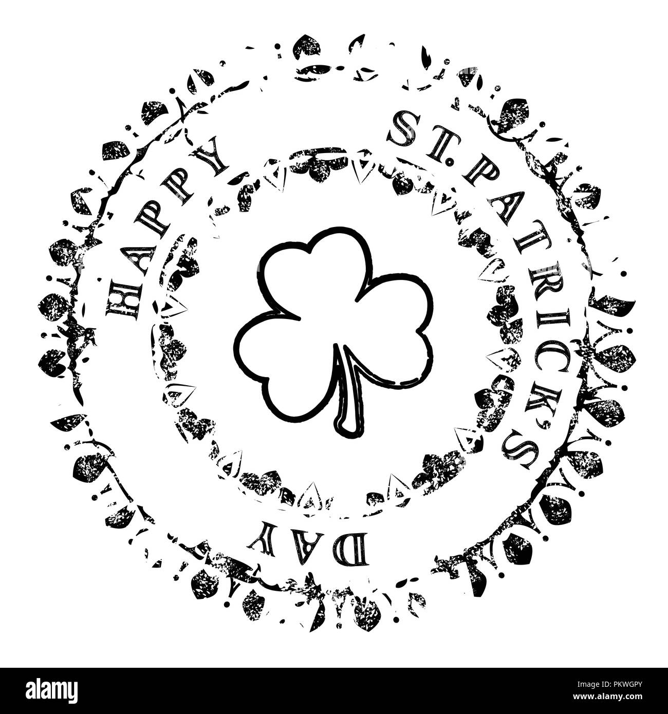St patrick`s day background Black and White Stock Photos & Images - Alamy