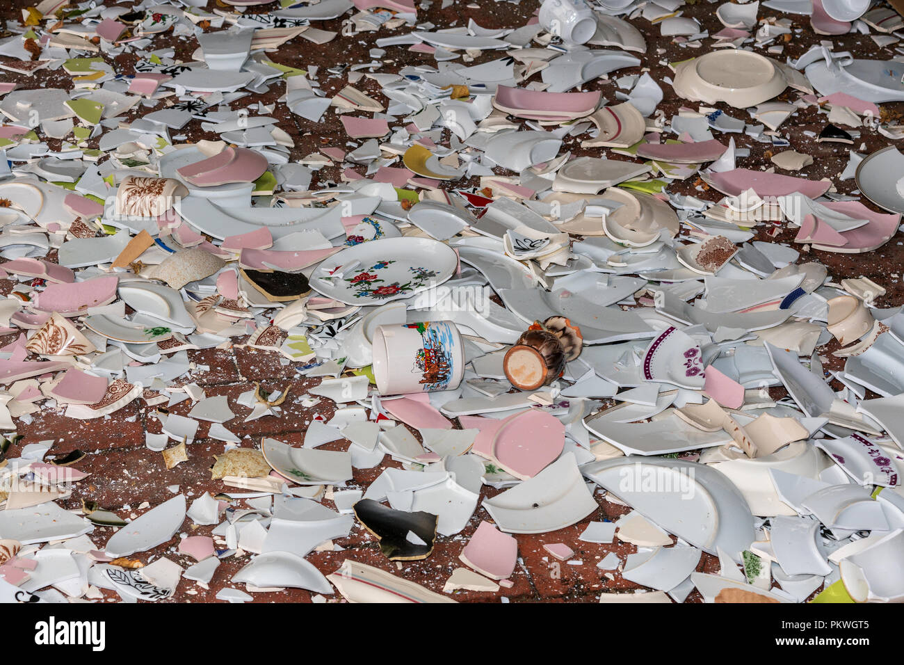 Wedding customs, wedding eve, Polterabend Stock Photo - Alamy