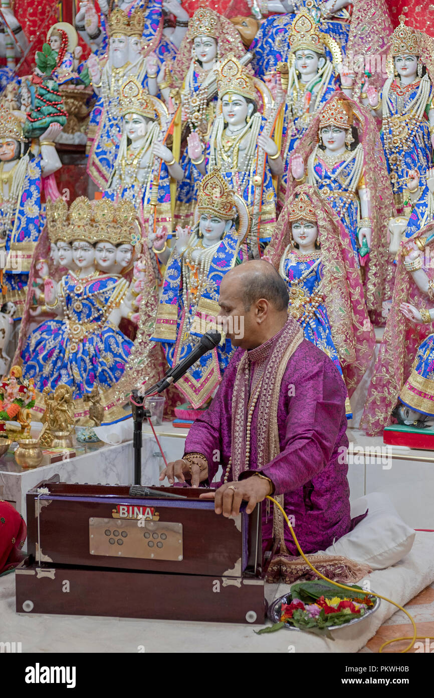 Hindu Praying At Home