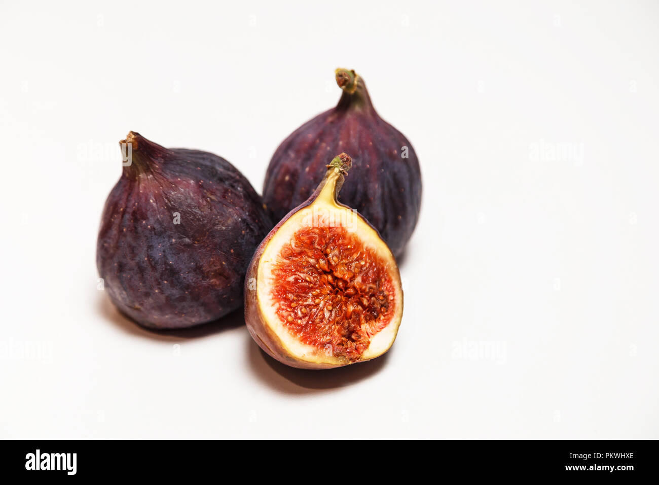 Figs fruits isolated on white background Stock Photo - Alamy