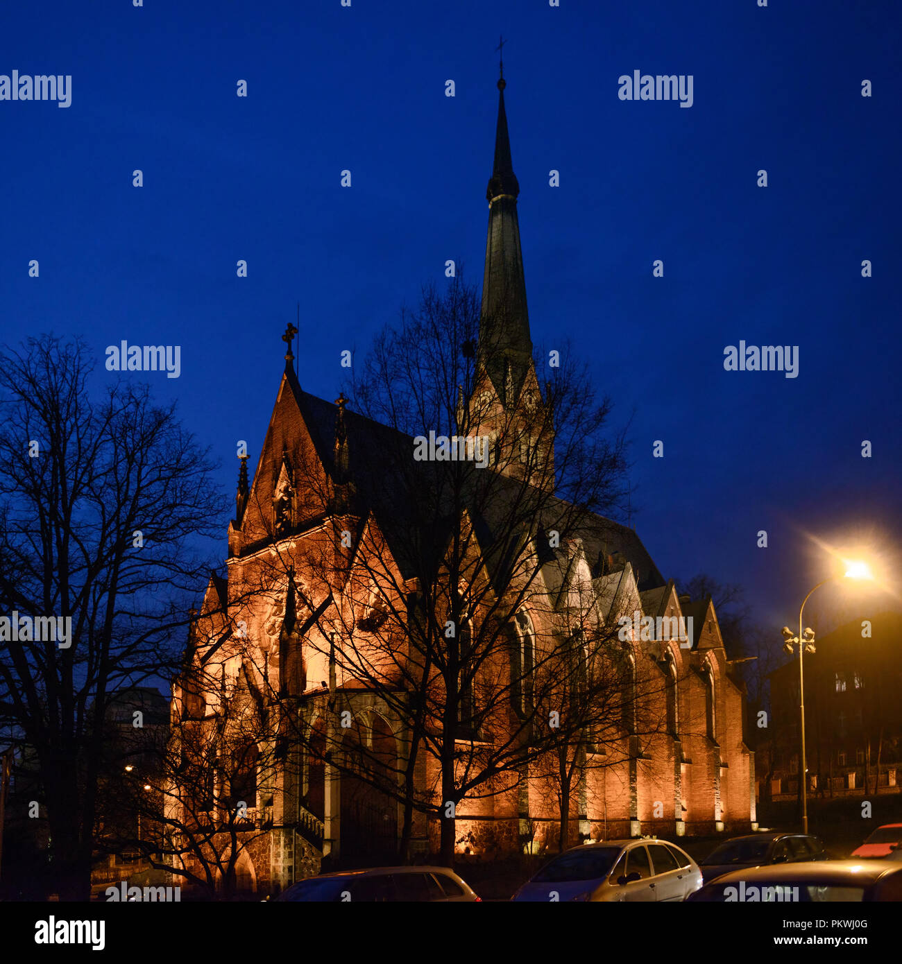 Gothic Church At Night