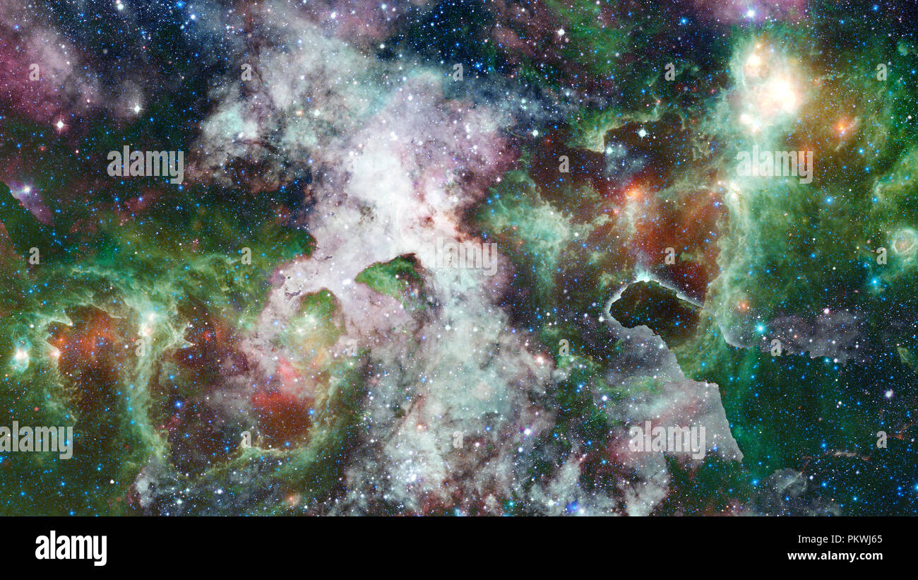 Universe filled with stars, nebula and galaxy. Elements of this image ...