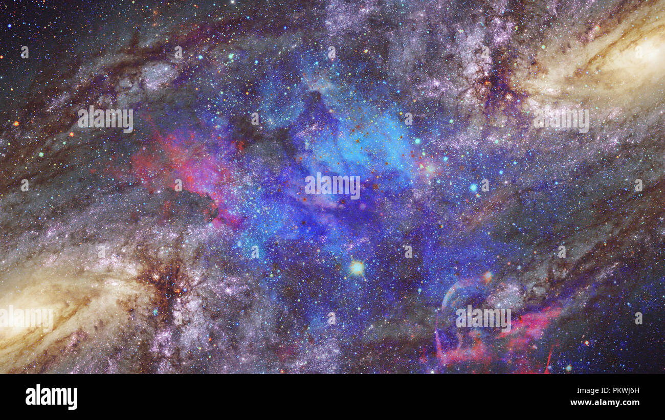 Galaxy and nebula. Solar system. Elements of this Image Furnished by ...