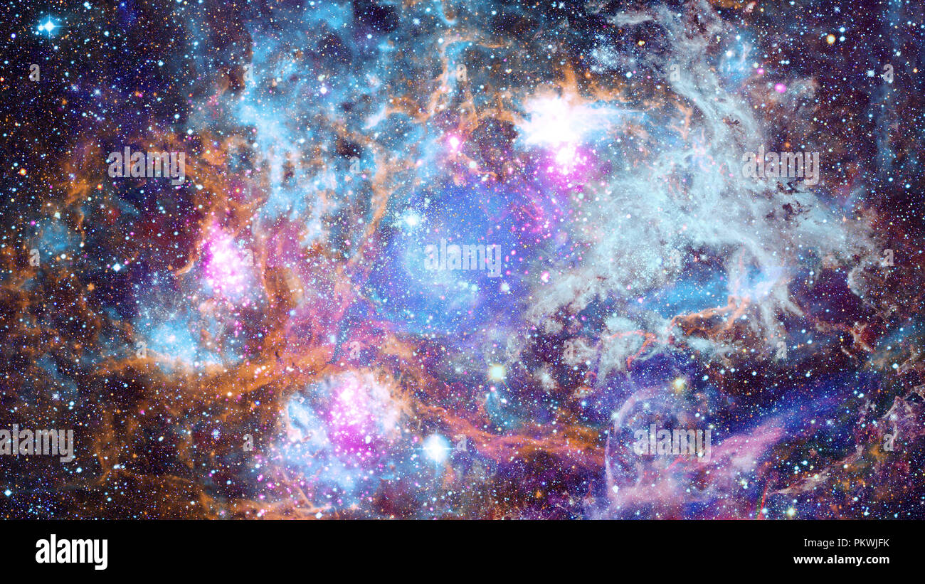 Galaxy and nebula. Elements of this Image Furnished by NASA Stock Photo ...