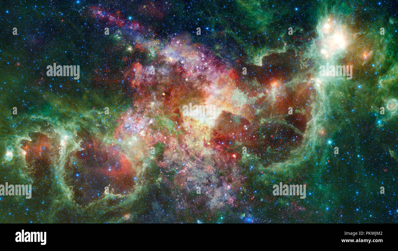 Starry background of deep outer space. Elements of this image furnished by NASA Stock Photo - Alamy