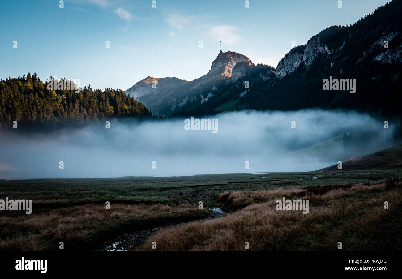 Alpstein mountains ridge in hi-res stock photography and images - Alamy